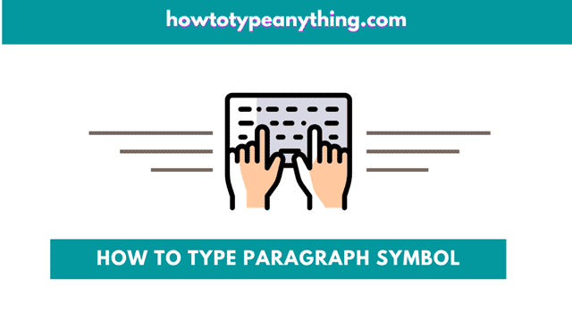 How To Type Paragraph Symbol In Word Excel On Keyboard How To Type Anything