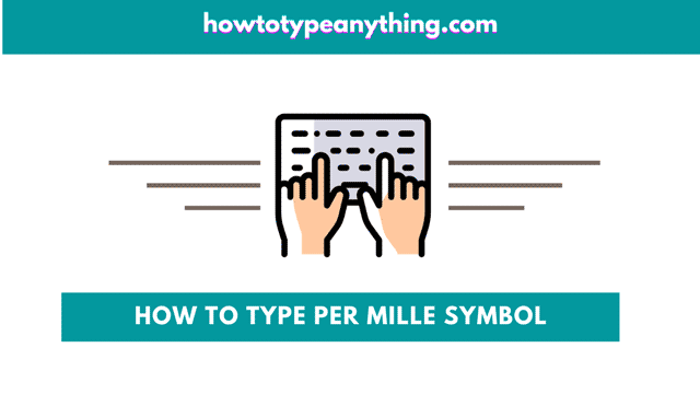 How to type the Per Mille Symbol in Word or Excel (on Keyboard) - How ...